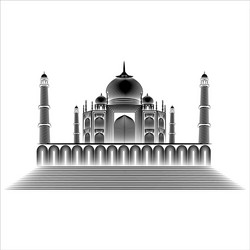Taj mahal Royalty Free Vector Image - VectorStock