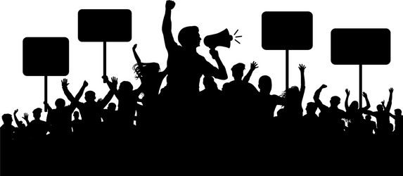 Angry Crowd Silhouette Vector Images (over 500)