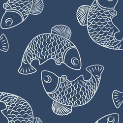 Clipart with deep-sea fish Royalty Free Vector Image