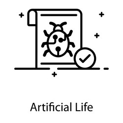 Artificial life Royalty Free Vector Image - VectorStock