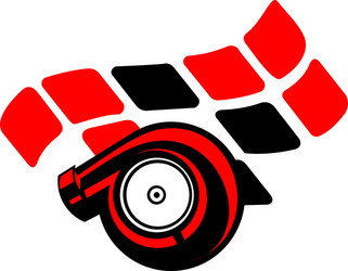 Logo turbo designs simple and elegant automotive Vector Image