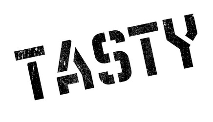 Tasty rubber stamp Royalty Free Vector Image - VectorStock
