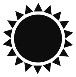 Transparent Black Sun Symbols