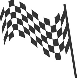 Racing flag graphic design element template Vector Image