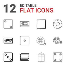 Roll icons Royalty Free Vector Image - VectorStock