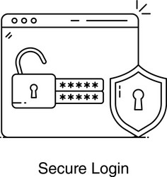 Identity secure Royalty Free Vector Image - VectorStock
