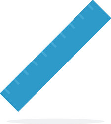 Ruler triangle isolated flat Royalty Free Vector Image