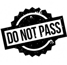 Do not pass rubber stamp Royalty Free Vector Image