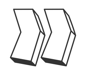 Shift right symbol Royalty Free Vector Image - VectorStock