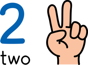 Cute number two celebration icon Royalty Free Vector Image
