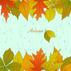 Simple autumn background Royalty Free Vector Image