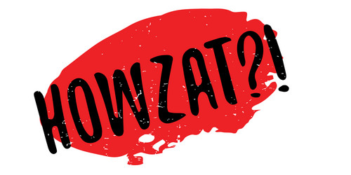 Howzat rubber stamp Royalty Free Vector Image - VectorStock