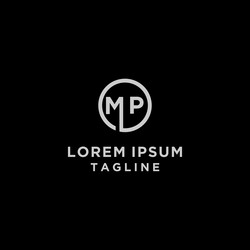 Mp circle logo Royalty Free Vector Image - VectorStock