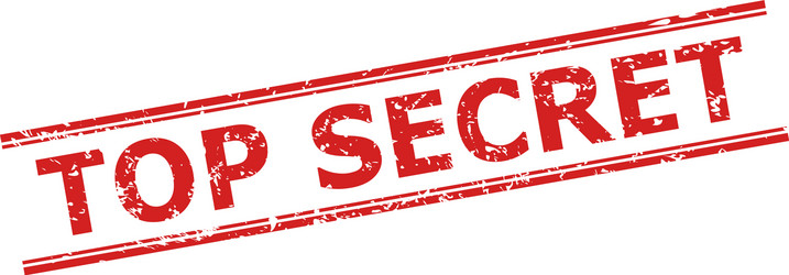 Super top secret watermark with unclean style Vector Image