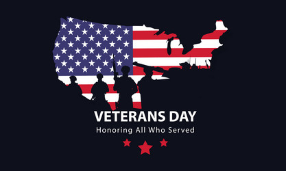 Veterans day memorial usa flag Royalty Free Vector Image