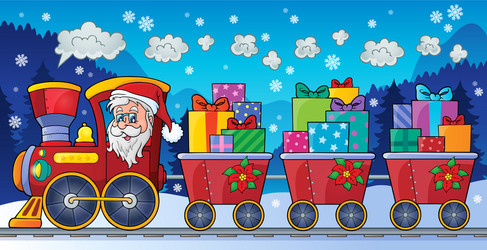 Santa Train Vector Images (over 1,200)