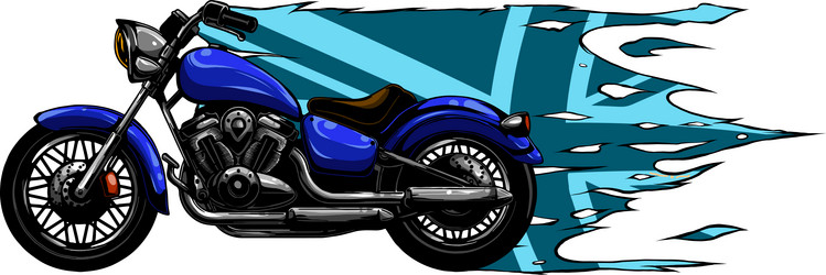 Custom motorcycle chopper Royalty Free Vector Image