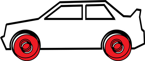 Simple car design Royalty Free Vector Image - VectorStock