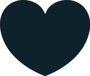 Hand drawing dark blue lines in heart shape Vector Image