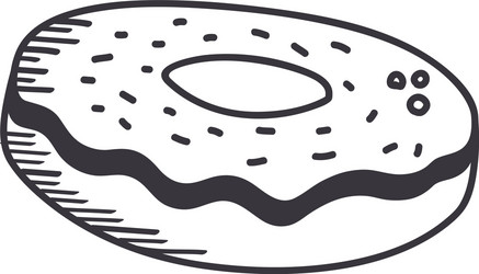 Donut Line Art Vector Images (over 3,800)
