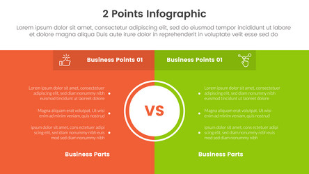 Versus or compare and comparison concept for Vector Image