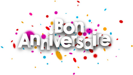 Bon Anniversaire French Poster Anniversary Vector Images (32)