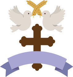 First communion design Royalty Free Vector Image