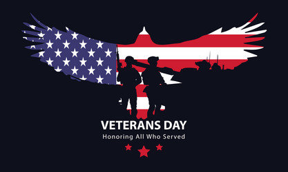 Veterans day memorial usa flag Royalty Free Vector Image