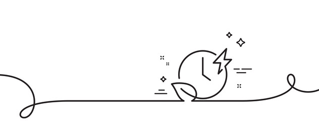 Charging time line icon charge accumulator sign Vector Image