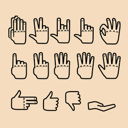 Italian hand gesture Royalty Free Vector Image