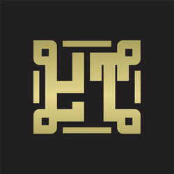 Yt logo monogram with rounded line swipe design Vector Image