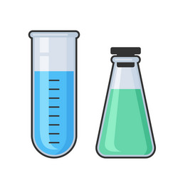 Chemistry tube icon design Royalty Free Vector Image