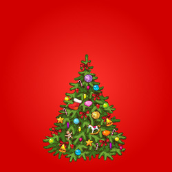 Gem tree Royalty Free Vector Image - VectorStock