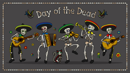 Day dead dia de los muertos Royalty Free Vector Image