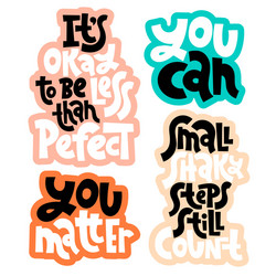 Progress motivation lettering Royalty Free Vector Image