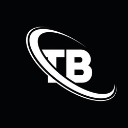 Tb logo t b design white letter tbt Royalty Free Vector