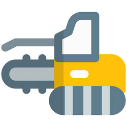 Trencher used for cutting and digging surface Vector Image