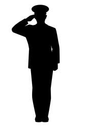 Marine Salute Silhouette