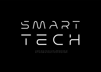 Digital tech font rounded wire alphabet number 2 Vector Image