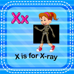 Letter X Flashcards Vector Images (over 140)