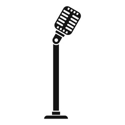 Microphone with stand Royalty Free Vector Image