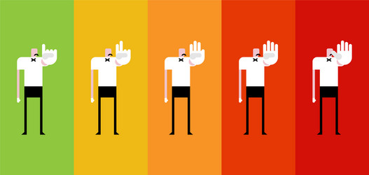 Boxing referee count sports umpire judge in ring Vector Image