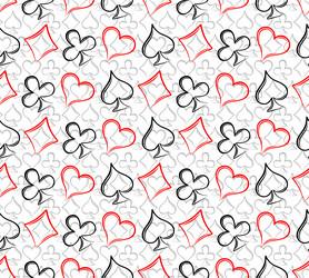 Seamless background with hearts Royalty Free Vector Image
