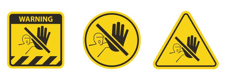 Do not enter before being allowed Royalty Free Vector Image