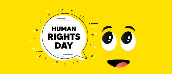 Human rights day message celebrate a civil Vector Image