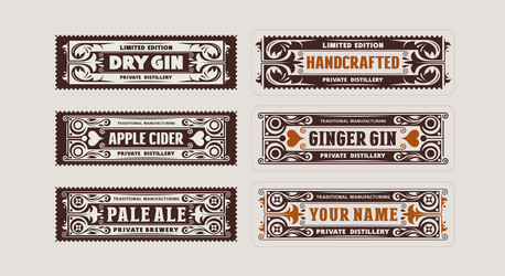 Gin Label Template Vector Images (over 620)