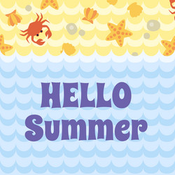 Summer holidays card Royalty Free Vector Image