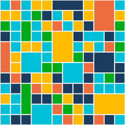 Background different colors separated squares Vector Image