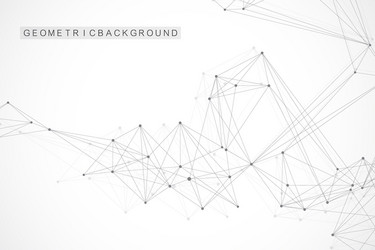 Digits abstract background with connected line Vector Image