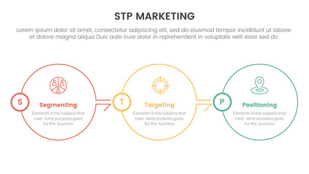 Stp marketing strategy model for segmentation Vector Image